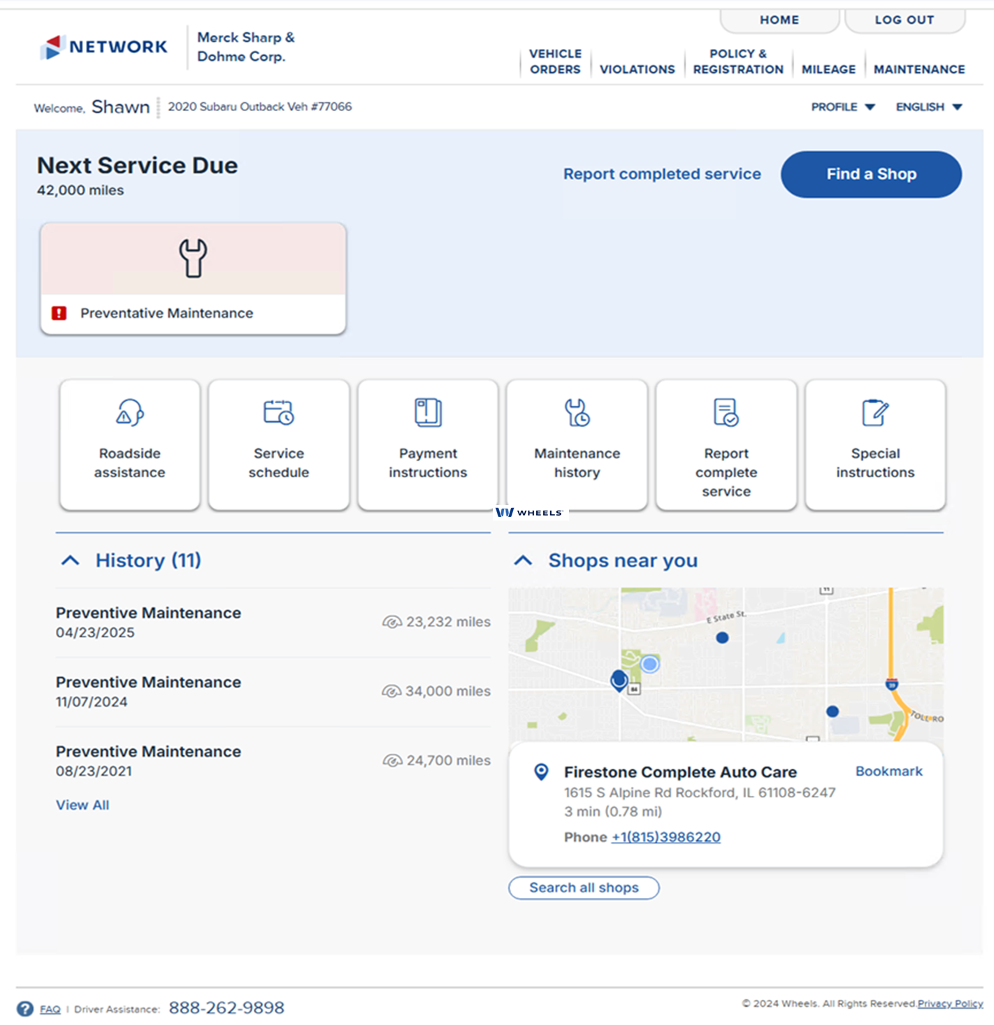 Redesigned DriverView™ maintenance page provides faster, easier access ...